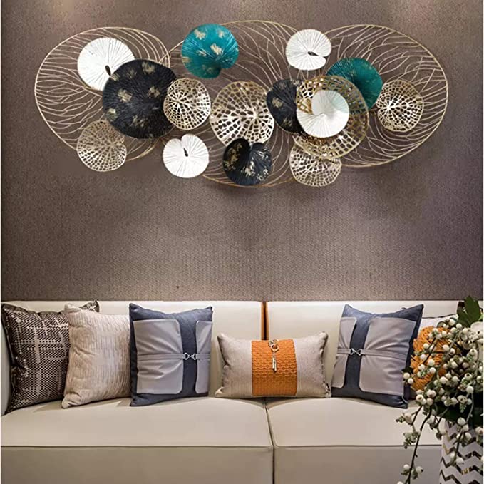 Lotus leaf metal wall art (HSN Code 7326) - VandituHub
