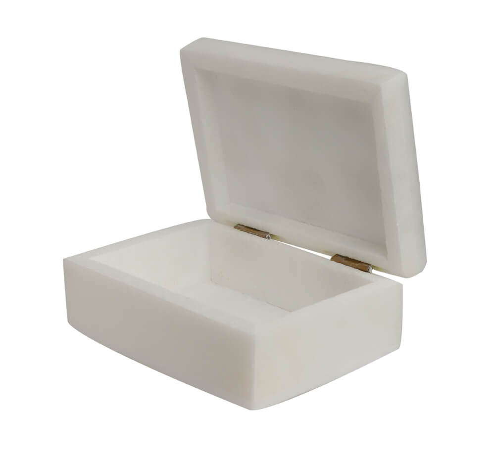 Marble Inlay work Rectangular Jewellery Box 3.0" (HSN Code 6802 ...