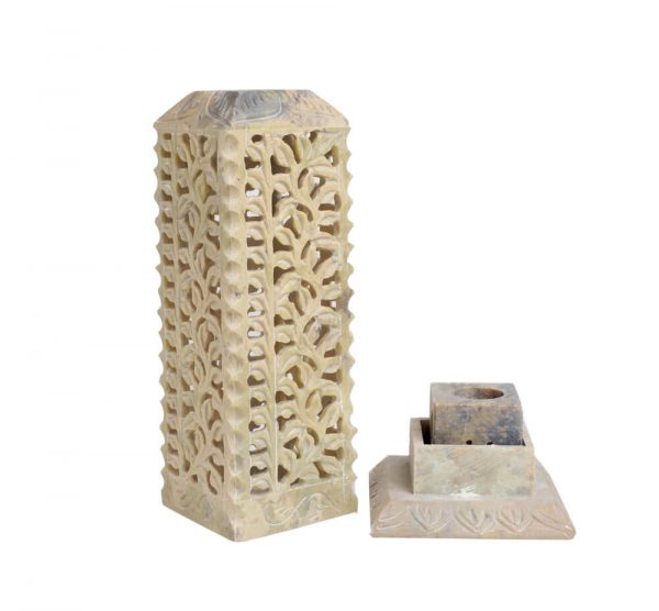 Marble Soaptone carving designer Long Candle Stand 6.0" (HSN Code 6802 ...