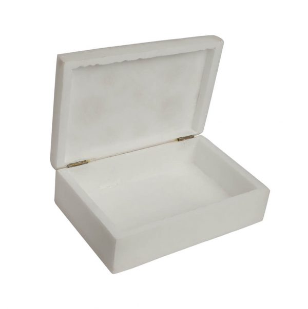 Marble Inlay work Rectangular Jewellery Box (HSN Code 6802) - VandituHub