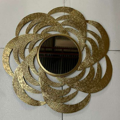 Multicolor leaves vertical Design Metal Wall Mirror (HSN Code 7326 ...